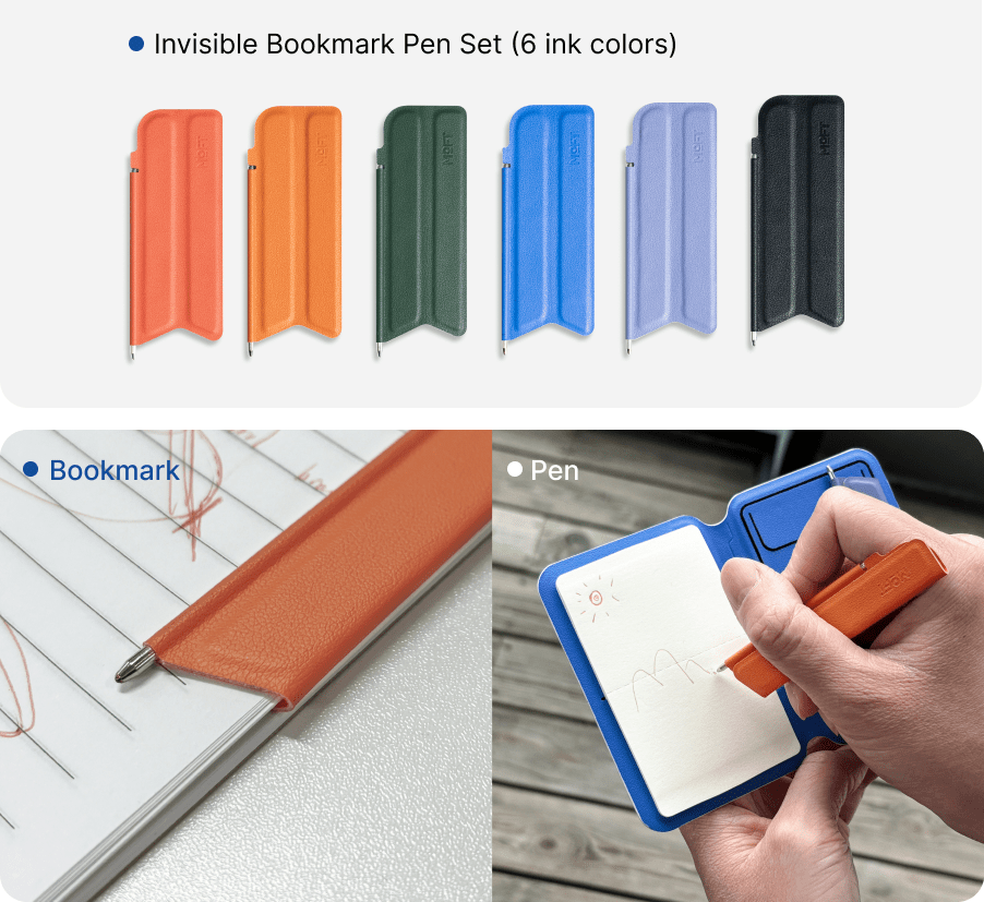Invisible Bookmark Pen Set